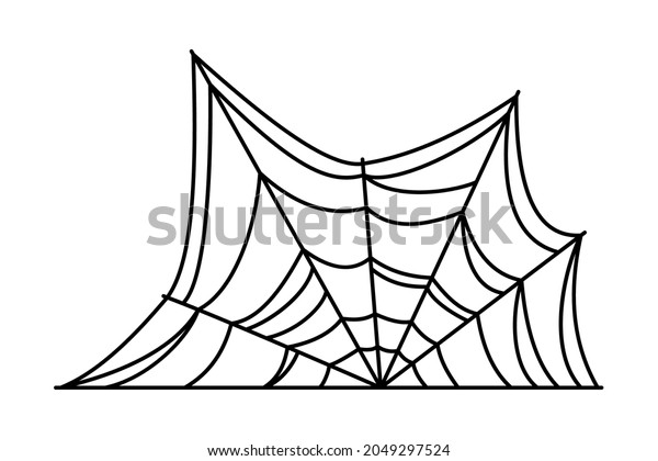Spider Web Symbols Realistic Spiderweb Applicable Stock Vector (Royalty ...