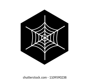 Spider Web Vector Icon Logo Stock Vector (Royalty Free) 1109590238 ...
