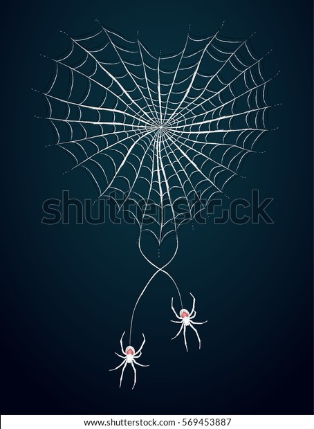 Spiders Heart Illustration 10 Version Stock Vector (Royalty Free ...