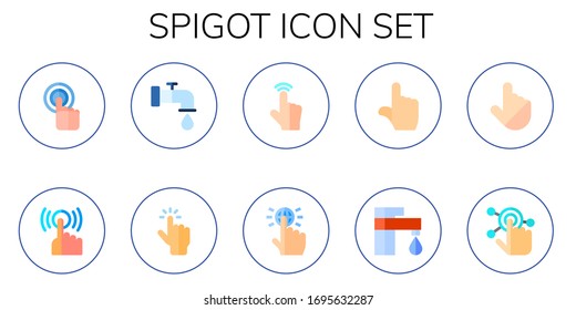 Spigot Icon Set 10 Flat Spigot Stock Vector (Royalty Free) 1695632287 ...