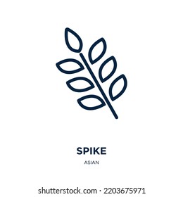 Spike Icon Asian Collection Thin Linear Stock Vector (Royalty Free ...