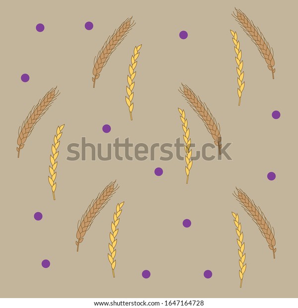 Spikes Purple Circular Shapes On Brown Stock Vector (Royalty Free ...