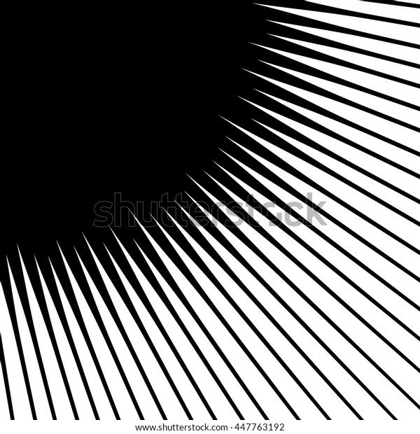 Spikes Spreading Central Point Geometric Vector Stock Vector (Royalty ...