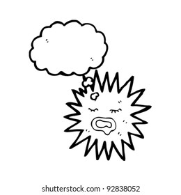 Spiky Creature Cartoon Stock Vector (Royalty Free) 92838052 | Shutterstock