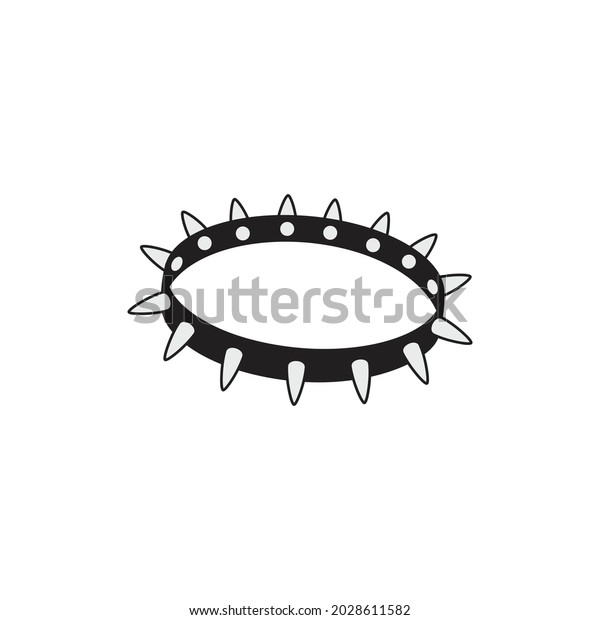 Spiky Necklace Collar Vector Illustration Hand Stock Vector (Royalty ...
