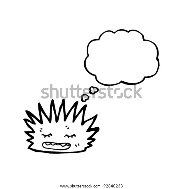 Spiky Sea Creature Cartoon Stock Vector (Royalty Free) 92840233 ...