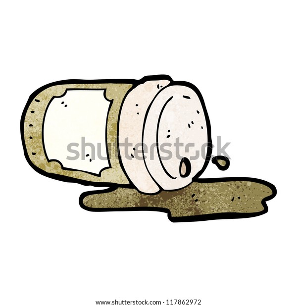 Spilled Coffee Cartoon Stock Vector (Royalty Free) 117862972 | Shutterstock