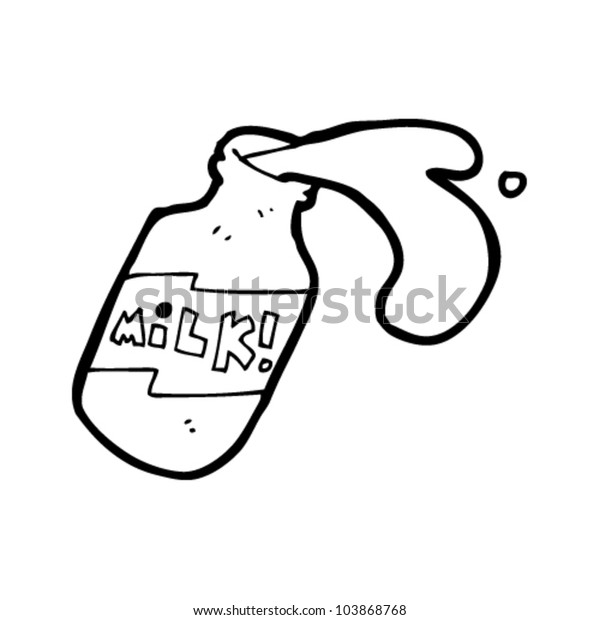 Spilled Milk Cartoon Stock Vector (Royalty Free) 103868768