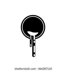 Spilled Paint Icon Vector Illustration Stock Vector (Royalty Free ...