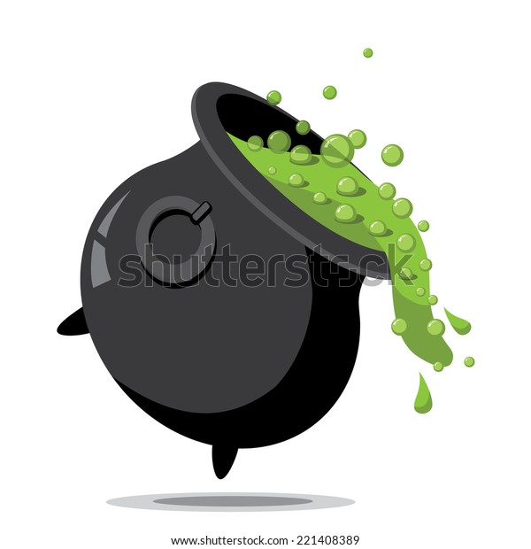 Spilling Cauldron Eps 10 Vector Stock Vector (Royalty Free) 221408389 ...