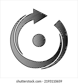 Spin Icon Rotation Icon Circular Spinning Stock Vector (Royalty Free ...