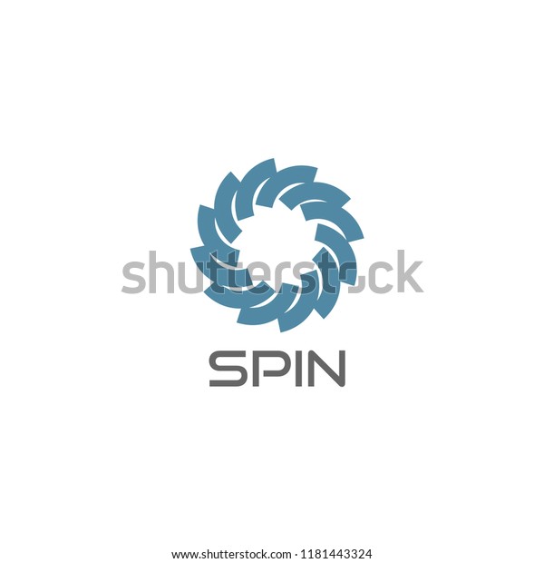 Spin Logo Design Stock Vector (Royalty Free) 1181443324