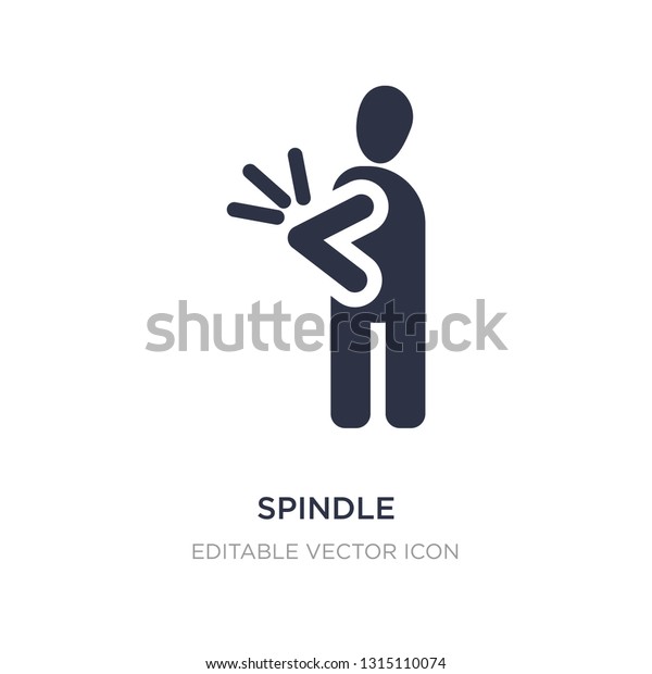 Spindle Icon On White Background Simple Stock Vector (Royalty Free ...