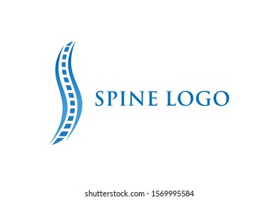 Spine Logo Template Vector Isolated Stock Vector (Royalty Free) 1569995584