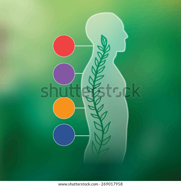 Spine Smooth Curved Spine Tree Sprouts Stock Vector (Royalty Free ...