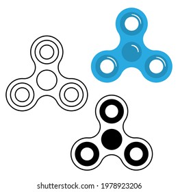 Spinner Icon Set Vector Illustration Isolated Stock Vector (Royalty ...
