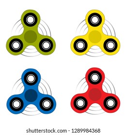 Spinners Four Colors Vector Illustration Stock Vector (Royalty Free ...