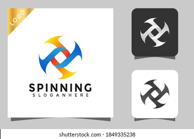 Spinning Circle Colorful Logo Design Vector Stock Vector (Royalty Free ...