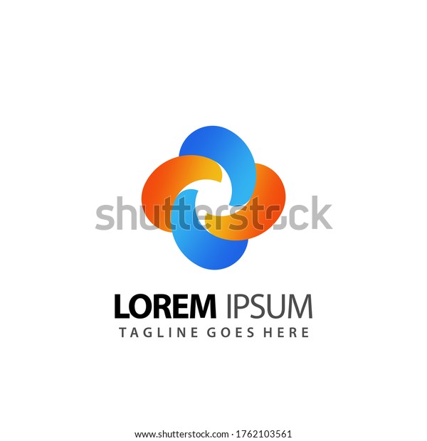 Spinning Logos Modern Logo Icon Design Stock Vector (Royalty Free ...