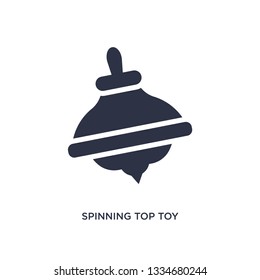Spinning Top Toy Icon Simple Element Stock Vector (Royalty Free ...