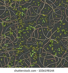 Spiny Plant Spikes Seamless Pattern Vector Stock Vector (Royalty Free ...