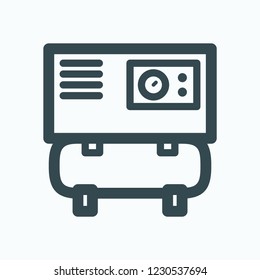 Spiral Air Compressor Icon Scroll Industrial Stock Vector (Royalty Free ...