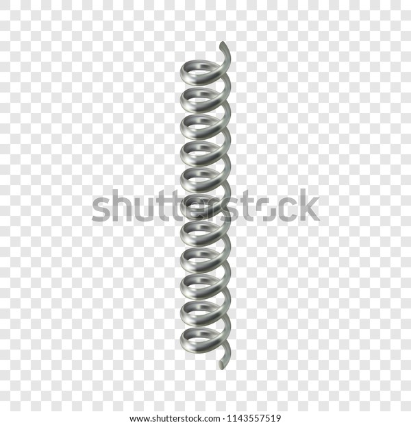 Spiral Cable Mockup Realistic Illustration Spiral Stock Vector (Royalty ...