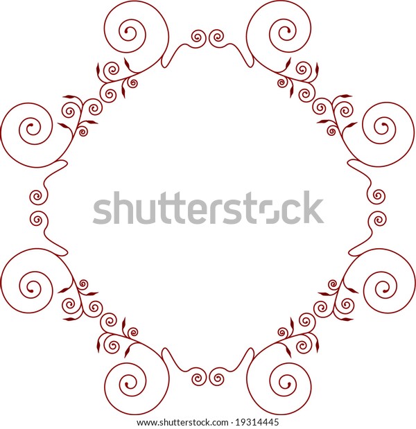 Spiral Frame Stock Vector (Royalty Free) 19314445 | Shutterstock