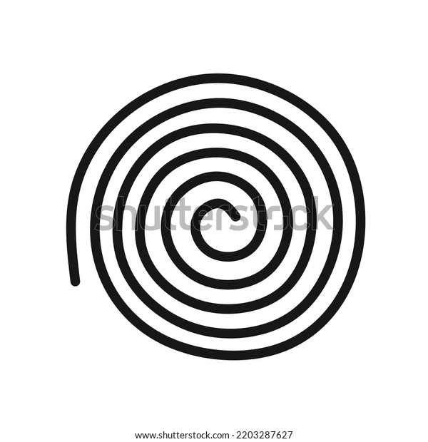 Spiral Iconvector Round Spiral Helix Simple Stock Vector (Royalty Free ...