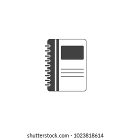 Spiral Notebook Icon Symbol Vector Stock Vector (Royalty Free) 1023818614