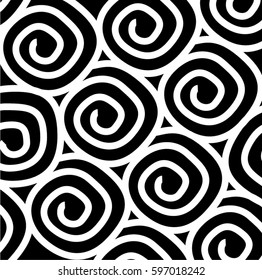 Spiral Pattern Black Color Background Stock Vector (Royalty Free ...