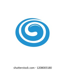 Spiral Rotation Water Logo Vector: vector de stock (libre de regalías ...