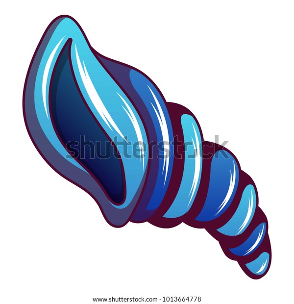 Spiral Shell Icon Cartoon Illustration Spiral Stock Vector (Royalty ...