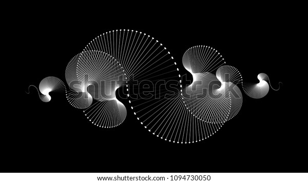 Spiral Sound Wave Rhythm Stock Vector (Royalty Free) 1094730050