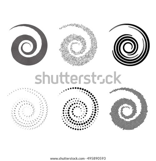 Spiral Vector Illustration Abstract Swirl Form: เวกเตอร์สต็อก (ปลอดค่า ...