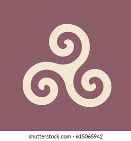 Stock ilustrace „Celtic Symbol Known Triskell Triskelion Isolated ...