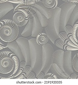 Spirals Fractals 3d Surface Seamless Pattern Stock Vector (Royalty Free ...