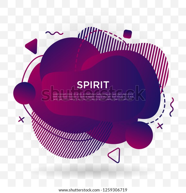 Spirit Label Template Abstract Liquid Geometric Stock Vector (Royalty ...