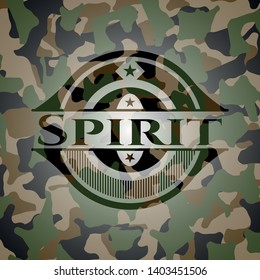 Spirit On Camo Pattern Vector Illustration Stock Vector (Royalty Free ...