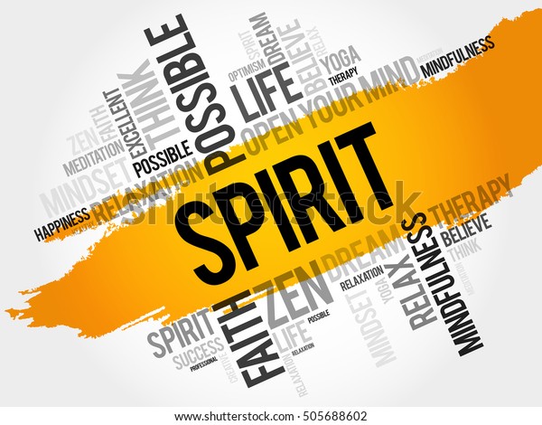 Spirit Word Cloud Collage Concept Background Stock Vector (Royalty Free ...