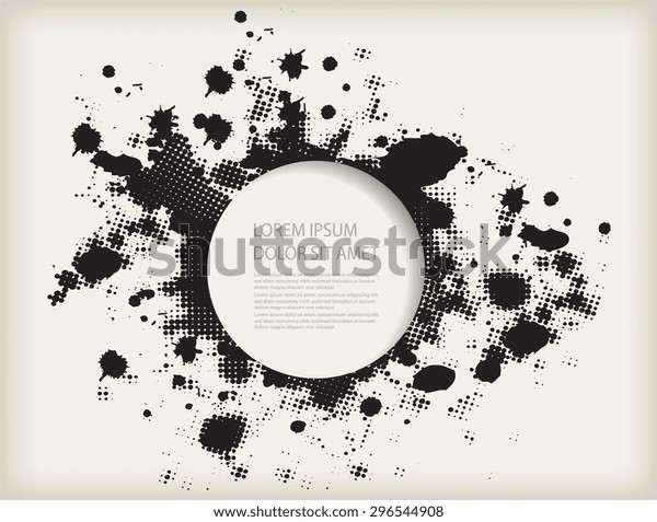 Splash Backgroundpaint Splat Bannergrunge Bannerabstract Vector Stock ...
