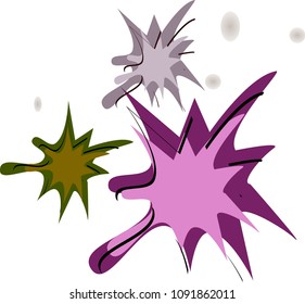 Splash Color Vector Water Distribution Driphanddrawn Stock Vector ...