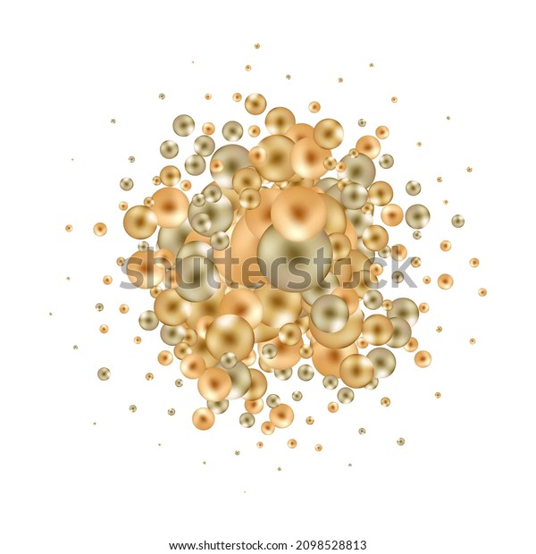 Splash Colored Pearl Pearls Festive Background Stock Vector (Royalty ...