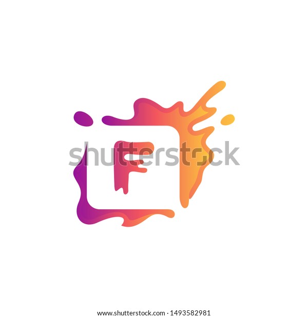 Splash Colour Alphabet Logo Design Template 库存矢量图（免版税）1493582981 ...