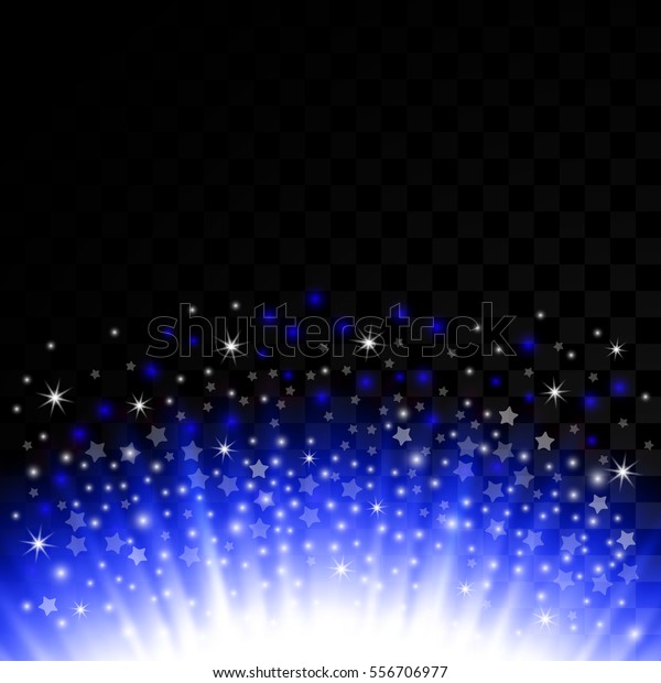 Splash Glitter Particles Glow Transparent Background Stock Vector ...