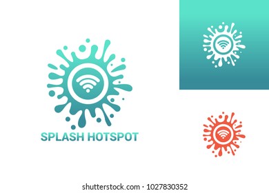Splash Hotspot Logo Template Design Vector Stock Vector (Royalty Free ...