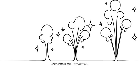 Splash Line Art Style Decoration Stock Vector (Royalty Free) 2199344091 ...