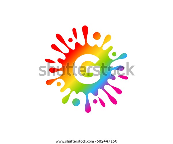 Splash Liquid Color Letter G Icon: เวกเตอร์สต็อก (ปลอดค่าลิขสิทธิ์ ...