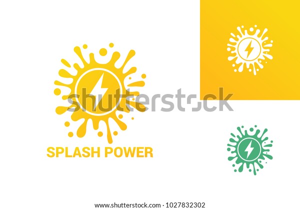 Splash Power Logo Template Design Vector Stock Vector (Royalty Free ...