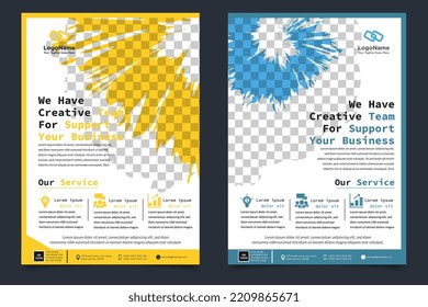 Splash Simple Flayer Template Design Assent Stock Vector (Royalty Free ...
